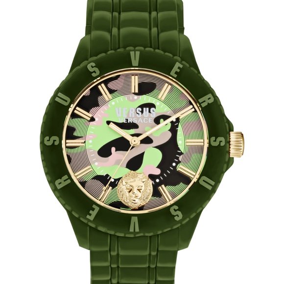 Versace | Accessories | Versace Green Camo Mens Watch New | Poshmark